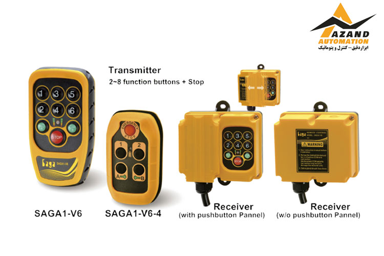 ریموت کنترل ساگا؛قیمت ریموت کنترل جرثقیل SAGA